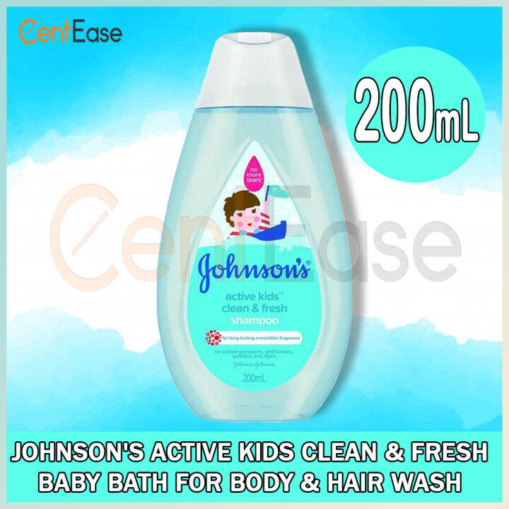 Johnson's Active Kids Clean & Fresh Baby Bath For Body & Hair Wash ...