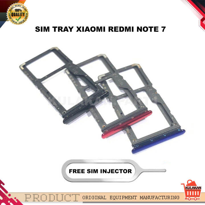 SIMTRAY - TEMPAT SIMCARD XIAOMI REDMI NOTE 7 SLOT SIMCARD ORIGINAL FREE ...