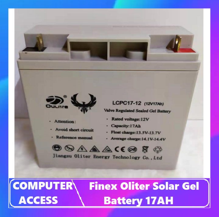 Finex Oliter Solar Gel Battery 25AH | Lazada PH