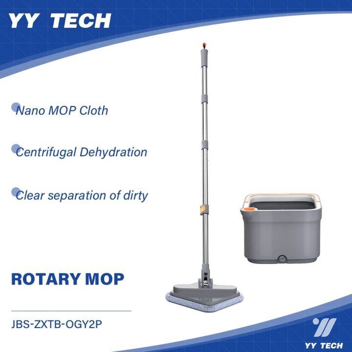 JOYBOS 2in1 Self Wash Spin Mop 360° Tornado Mop Easy Rotating Map With ...