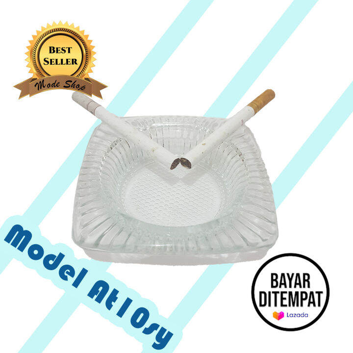 Asbak Rokok Kaca / Glass Ashtray / Asbak Kaca Model AT10SY Paling Murah ...