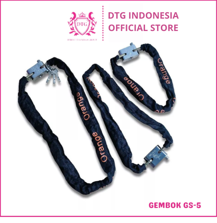 Gembok Rantai 60 Cm -80 Cm Gembok Motor Sepeda Pagar Lapis Kain ...