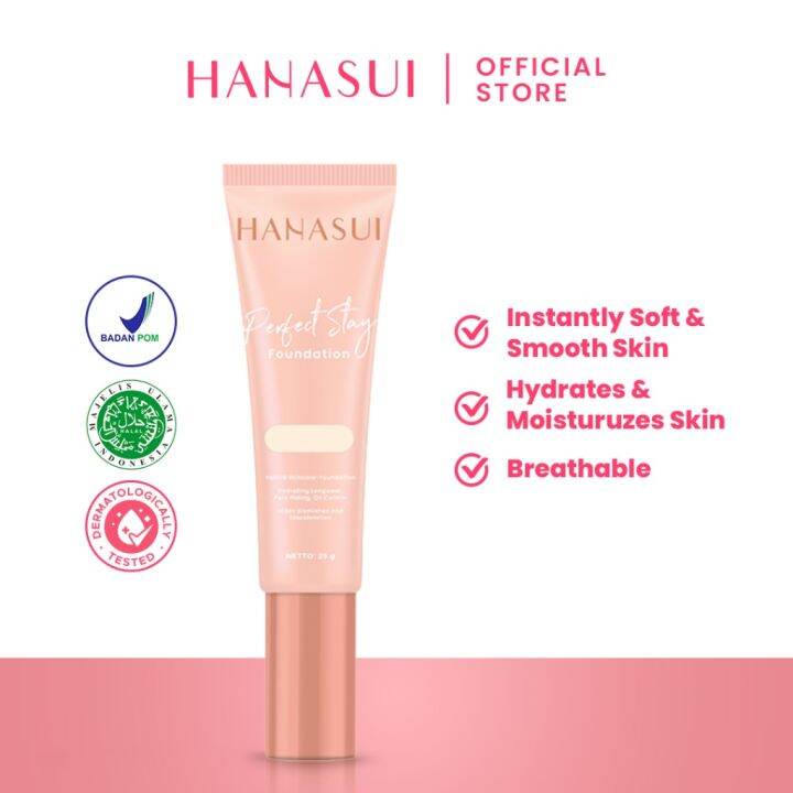 Hanasui Perfect Stay Foundation 25g | Lazada Indonesia