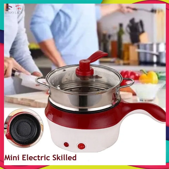 2 in 1 Mini Multi Cooker with Steamer 1.2L Food Grade Stainless Steel ...