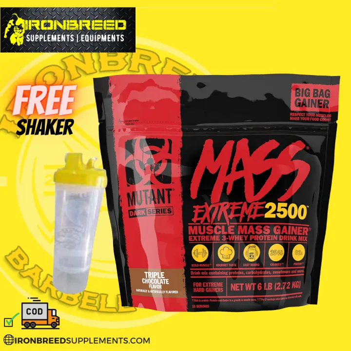 Mutant Mass Extreme 2500 6lbs FREE SHAKER & Lifting Chalk | Lazada PH