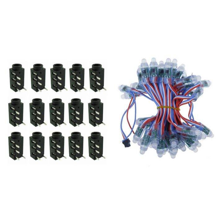 100Pcs 3.5mm Female Audio Connector 4 Pin DIP Headphone Jack Socket PJ ...