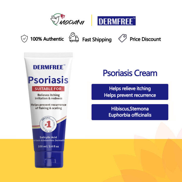 DERMFREE Psoriasis Cream Dermatitis Eczema Relieves itching irritation ...