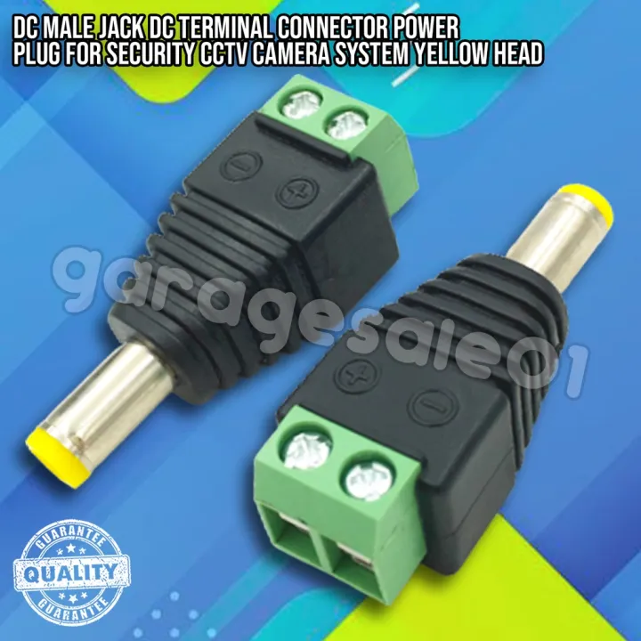 ⚡DC Male Jack DC Terminal Connector Power Plug for Security CCTV Camera ...