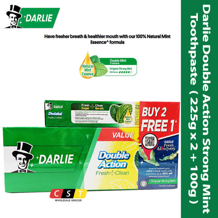 Darlie Double Action Toothpaste 225g x 2 Units | Lazada