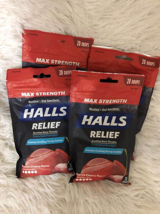Halls Relief Max Strength Soothes Sore Throats, 20 Drops | Lazada PH