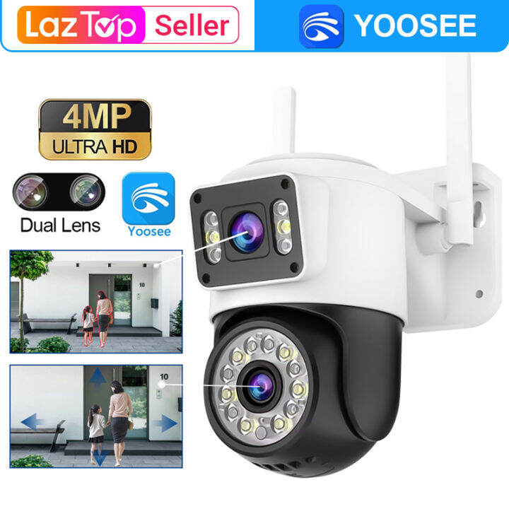 Yoosee Y16 4MP Dual Cameras Cctv With Audio and Speaker IP Security ...