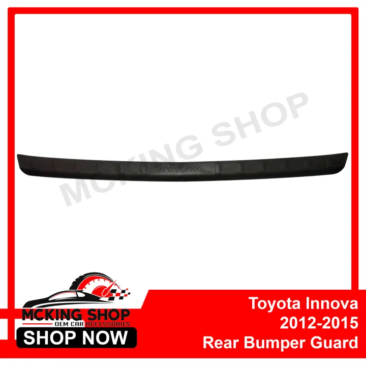 Toyota Innova 2012-2015 OEM Rear Bumper Guard (Black) | Lazada PH