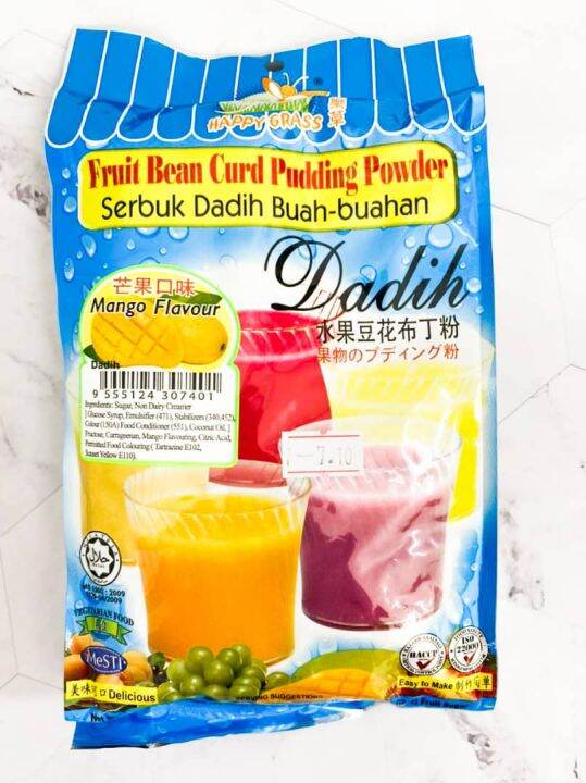 Easy to make Happy Grass Fruit Bean Curd Pudding Powder || Serbuk Dadih ...