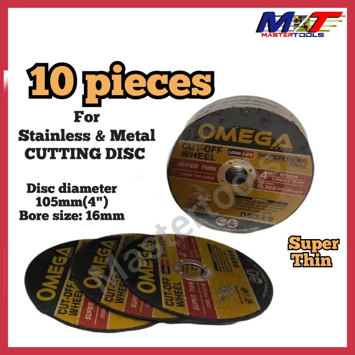Omega Cutting Disc super thin for 4 inches grinder 10pcs | Lazada PH