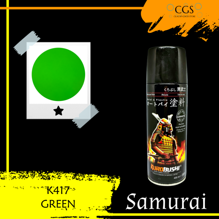 CAT SAMURAI GREEN K417 - cat samurai hijau - cat hijau kawasaki - cat hijau ninja - cat motor ...
