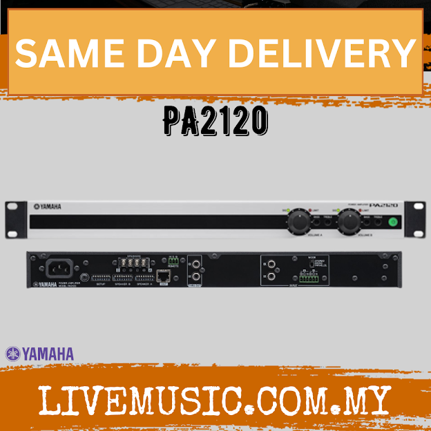 Yamaha PA2120 2-Channel Compact Mixer Amplifier ( PA-2120 / PA 2120 ...