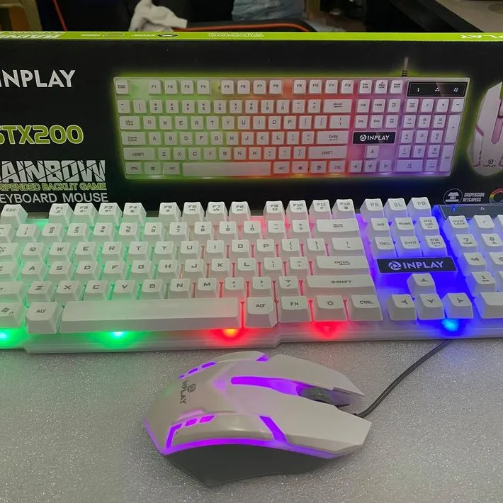 The New INPLAY STX200 Rainbow Mouse (USB Backlit Gaming Keyboard ...