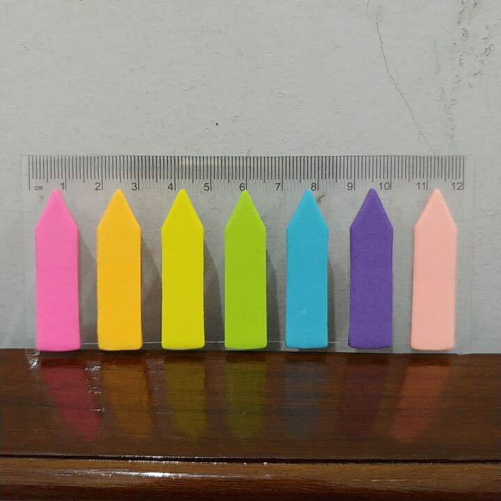 Sticky notes panah 7 warna, pembatas buku, memo, notes kertas plus ...
