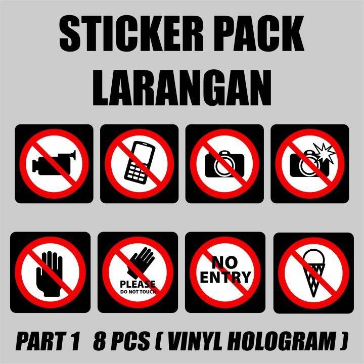 STICKER PACK LARANGAN STIKER PACK DILARANG SETIKER LARANGAN PACK ...