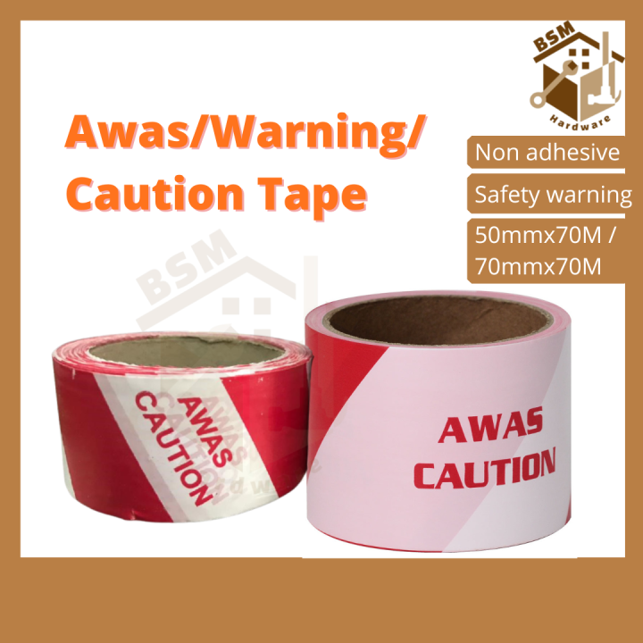 BSM Awas Tape Zebra Warning Tape Caution Tape Tali Awas Barricade tape ...