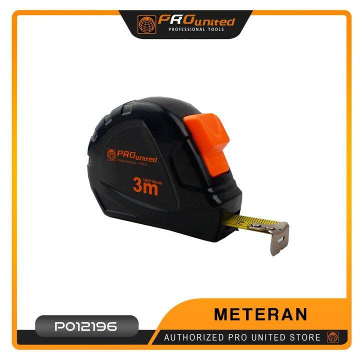 METERAN 5M X 19MM ALAT UKUR PANJANG PENGUKUR PLASTIK CASE PRO UNITED ...