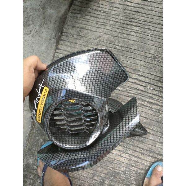 Hydro dip carbon Fan cover and Heatguard for M3 mio i 125 and Mio soul ...