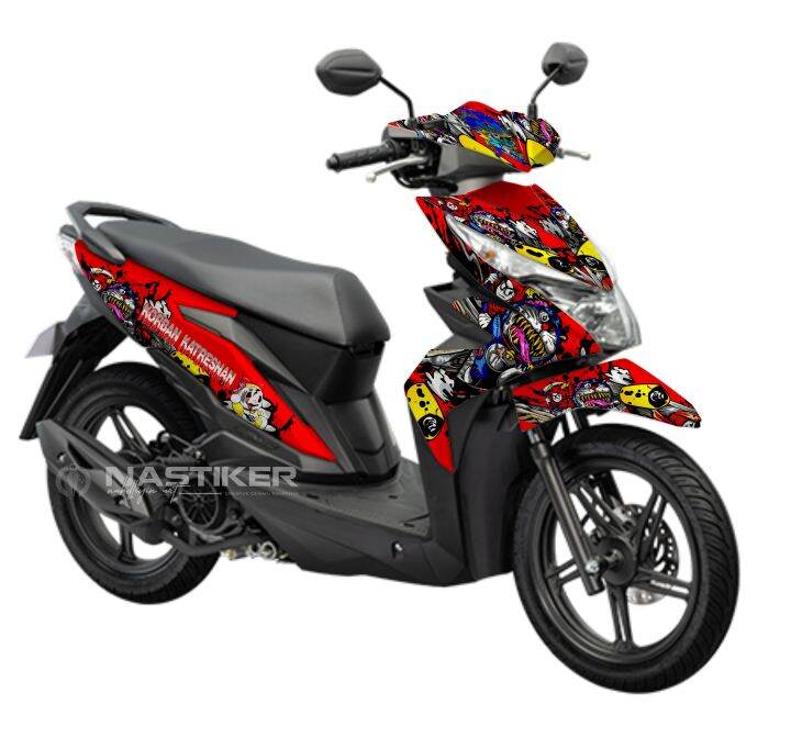 STIKER DECAL HONDA BEAT ESP 2017 2018 2019 - DECAL BEAT ESP DORAEMON ...