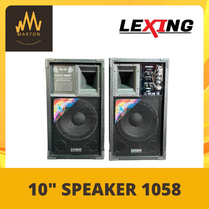 Lexing 10” 1058 Karaoke Speaker | 2.0CH Digital Mp3 Play | Lazada PH