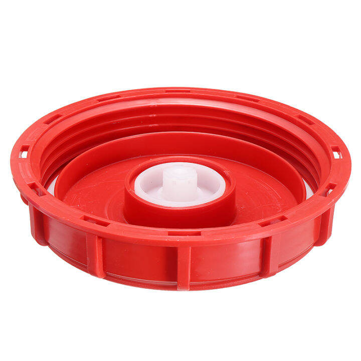idealhere New Red Gallon IBC Water Tote Tank Cover Lid Cap With Vented ...