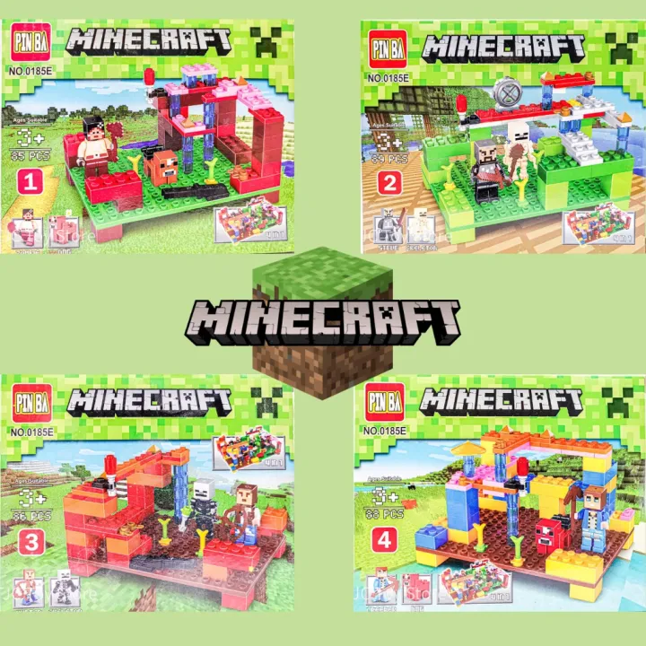 Minecraft Lego Characters Collet All 4 Designs | Lazada PH