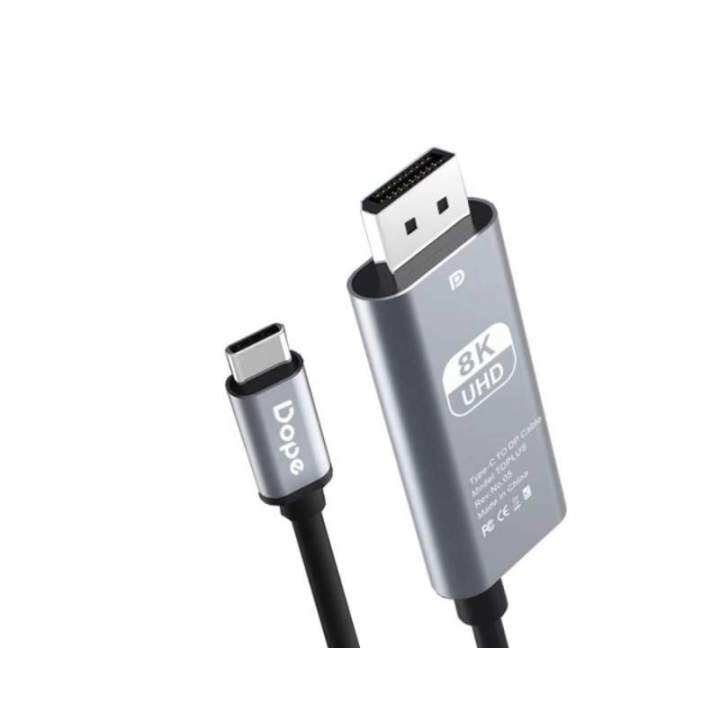 Cable Type-C TO DP 8K (2M) V.2.1 DOPE DP-6225 WARRANTY 1Y | Lazada.co.th