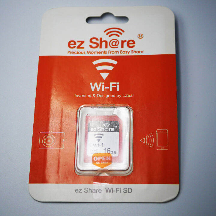 Ez Share Memory SD Wifi 16GB Wireless Share Card Class 10 WI-FI 16GB (ความจุ 16GB) Flashair ...