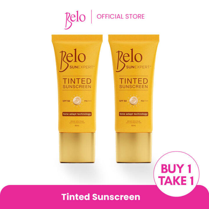 Belo SunExpert Tinted Sunscreen SPF50 PA++++ 50mL Buy1 Take 1 | Lazada PH