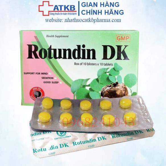 [CHÍNH HÃNG] Rotundin DK - Hỗ trợ dưỡng tâm, an thần, giúp ngủ ngon ...