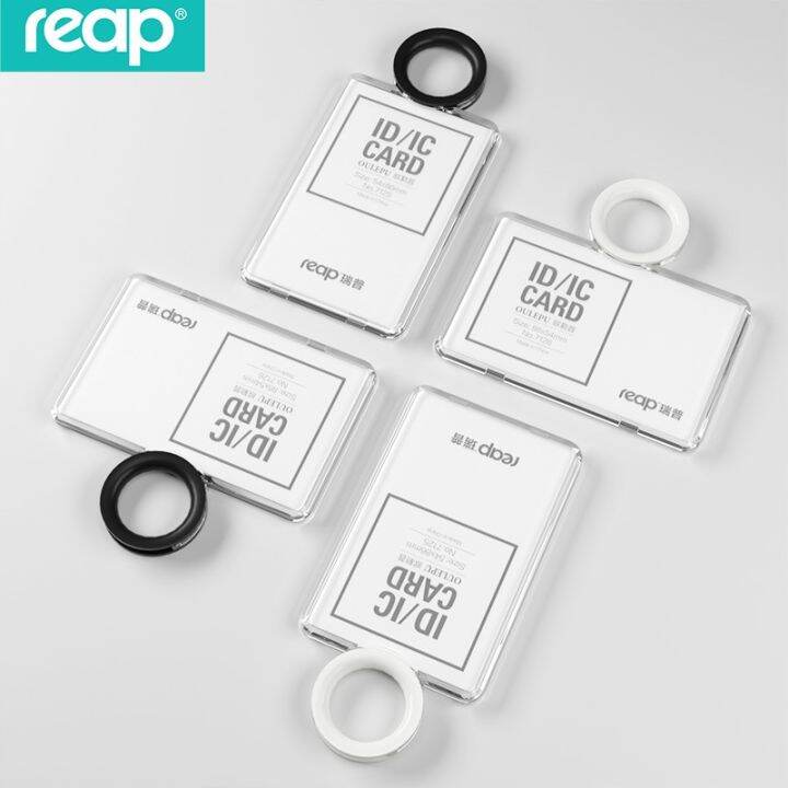 Clear Identity Card IC Card Staff Badge Holder for Swipe Name Tag Lab ...