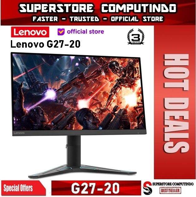 Monitor LED Lenovo G27-20 G2720 27" IPS 1080p 144hz 1ms HDMI DP Ergo ...