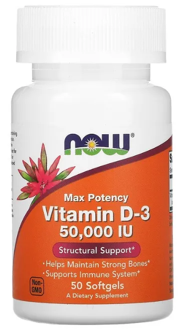 Now Foods, Vitamin D-3, 50,000 IU, 50 Softgels | Lazada PH