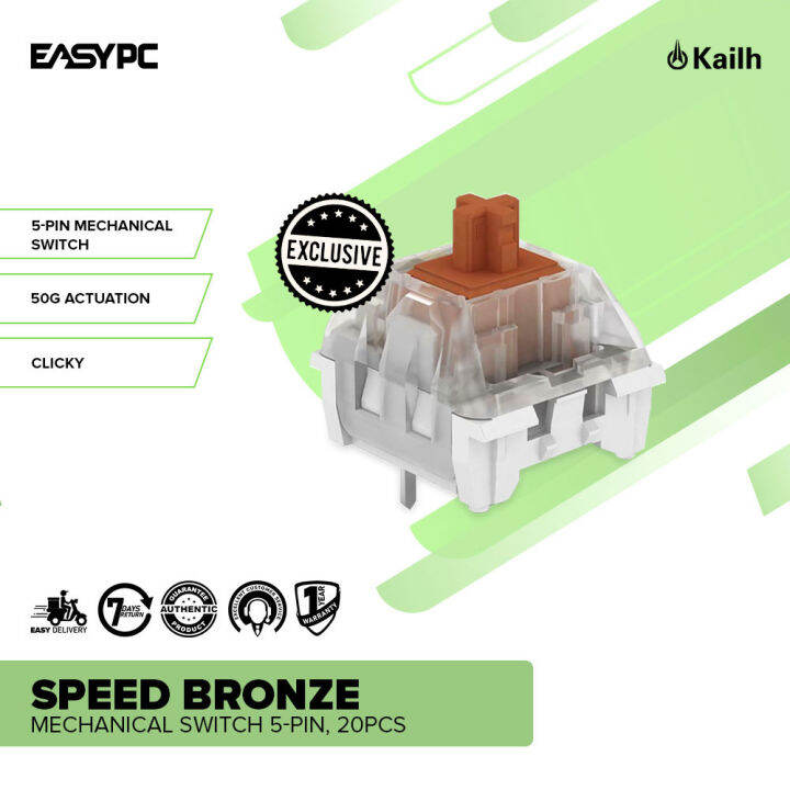 EasyPC | KAILH BOX WHITE 5-PIN | SPEED BRONZE 3-PIN Mechanical Switches ...