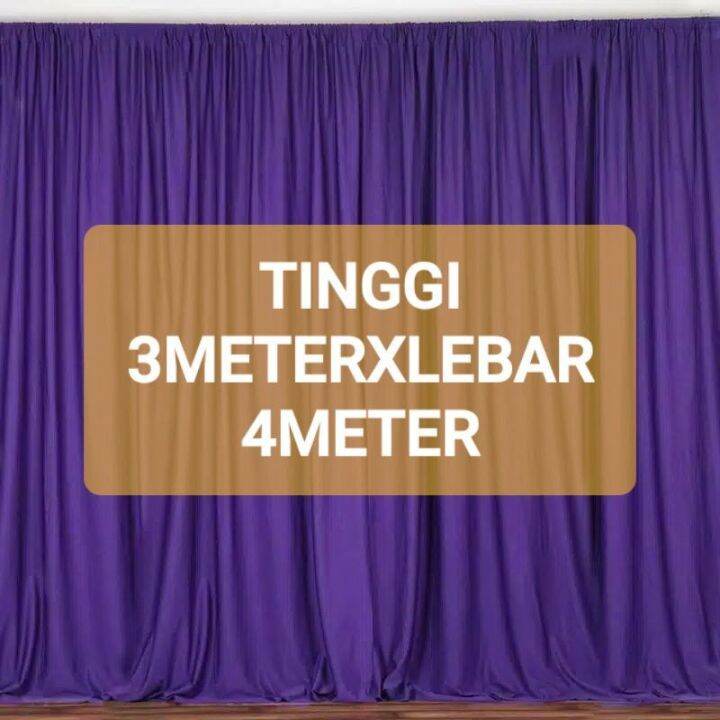 Background tinggi 3 meter lebar 4 meter, dari kain filamin/melamin kain kilap.. | Lazada Indonesia