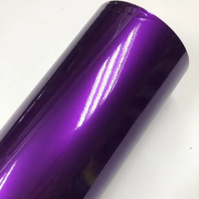 Gloss Metallic Gunmetal Vinyl Wrap Candy Glossy Grey Car Film Sticker ...