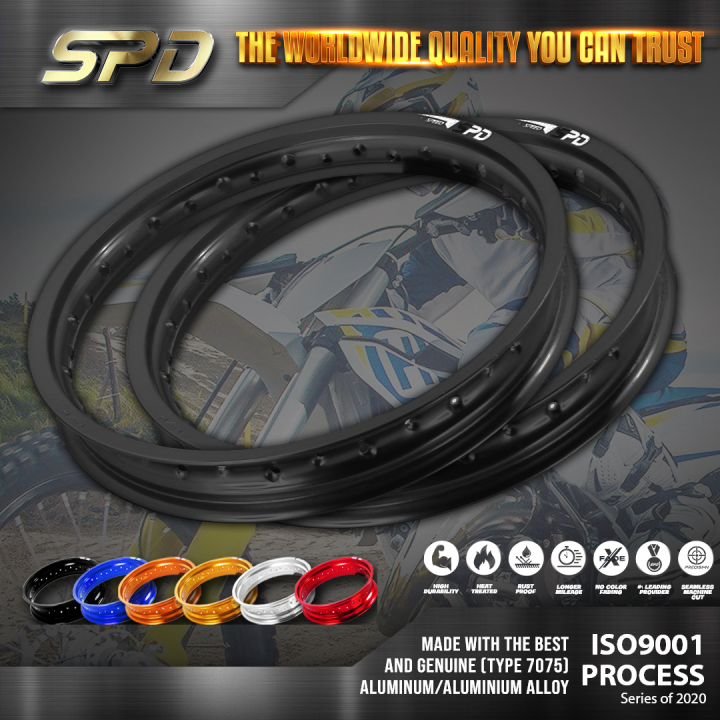 SPD® Motorcycle ALLOY RIM (BUNDLE) (BLACK) (36 HOLES) (120-17/425-17 ...