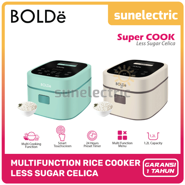 BOLDe Super Cook Less Sugar Celica / Rice Cooker / Magic Com 3in1 Diet ...