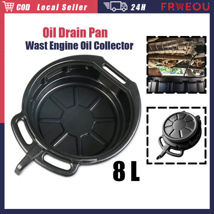 8L Oil Drain Pan Gearbox Oil Trip Tray Wast Engine Oil Collector Tank ...