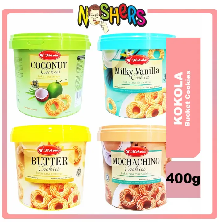 Noshers Kokola Milky Vanilla Cookies, Coconut, Butter, Mochachino ...