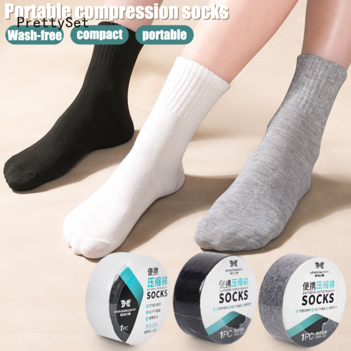 【PrettySet】1Pair Disposable Socks Travel Men Women Business Trip ...