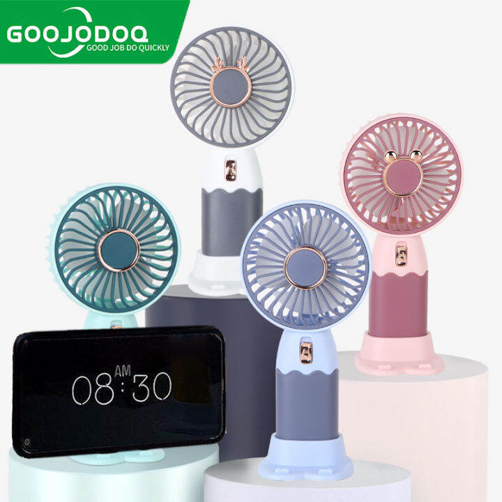 GOOJODOQ 2-in-1 New Electric Fan Mini Fan Rechargeable Table Fan ...