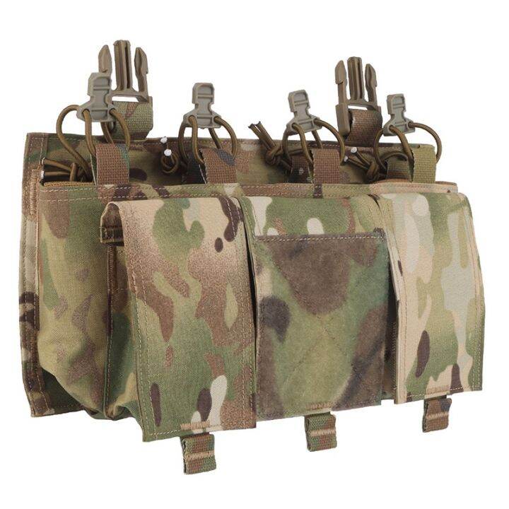 IDOGEAR Tactical Quad Mag pouch For 556 Mag Chest Rig Front panel With ...