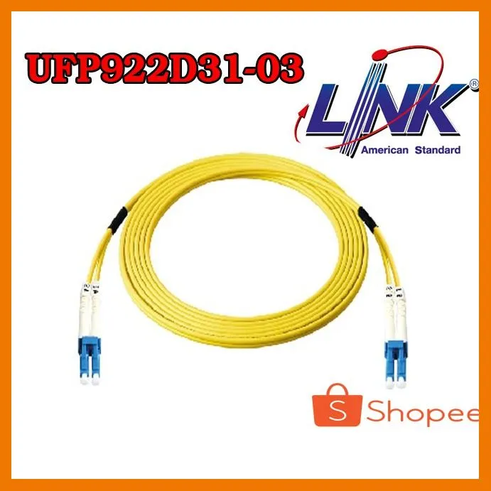 🔥ลดราคา🔥 Link UFP922D31-03 Fiber Optic LC-LC Patch Cord OS2, Duplex 9/ ...