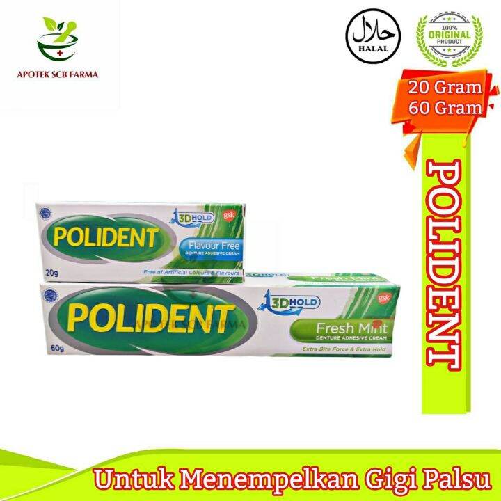 Polident Flavour Free Dan Fresh Mint - Perekat Gigi | Lazada Indonesia