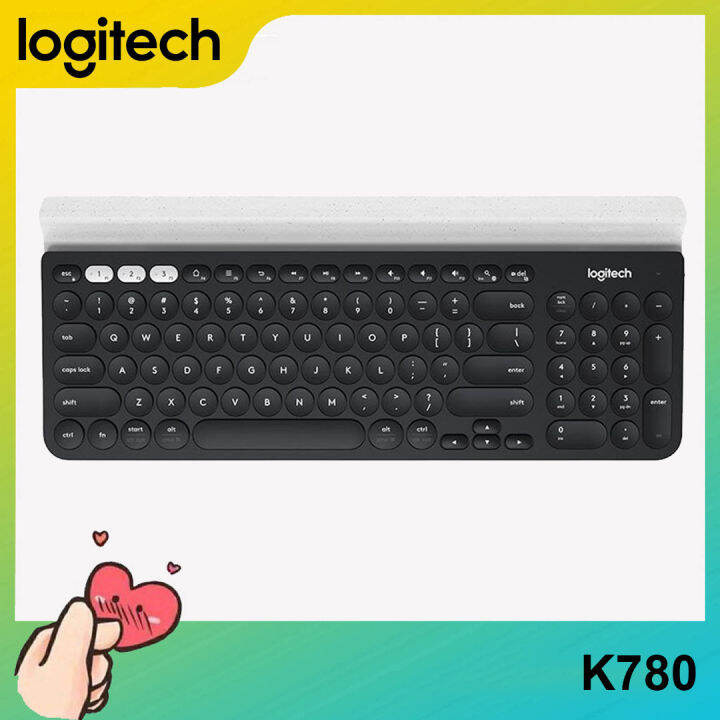 [Readyเพื่อส่ง] Logitech K780 Multi-อุปกรณ์แป้นพิมพ์ไร้สายUltra-บางแป้น ...